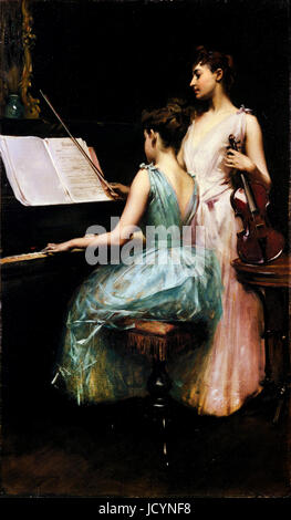 Irving R. Wiles, The Sonata 1889 Oil on canvas. Fine Arts Museums of ...