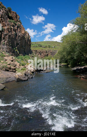 Maletsunyane River Semonkong Maseru District Lesotho Southern Africa ...
