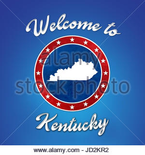 A Welcome To The State Of Kentucky Sign At A Kentucky State Travel ...