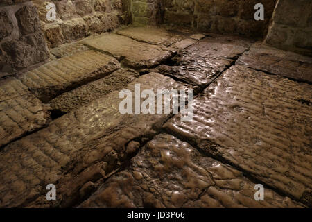 Israel, Jerusalem Old City, the Lithostrotos (Roman Pavement) under the ...