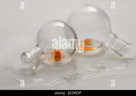 inverted glass beaker Stock Photo - Alamy
