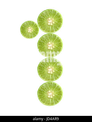number 4 lime isolated Stock Photo - Alamy