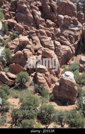 Fiery Furnace - Rock formation in Arches National Park in Utah, USA ...