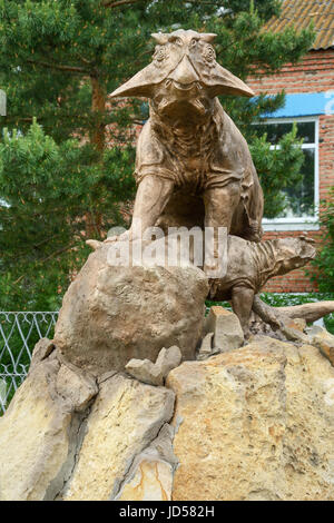 Parrot Lizard (Psittacosaurus), erect Stock Photo - Alamy