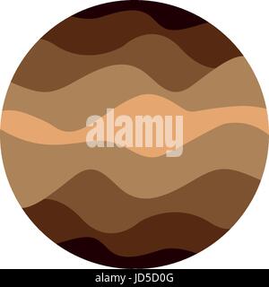 Isolated abstract brown color round shape logo on white background ...