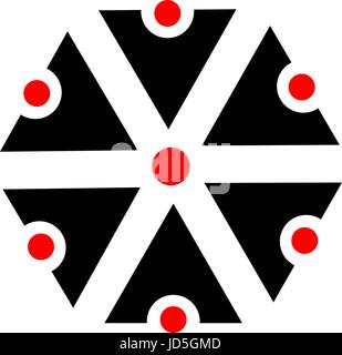 Symbol of the god Perun. Slavic mythology, the god of lightning. Vector ...