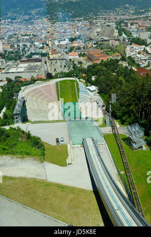 The Ski Slope of the Bergisel Olympic Stadium, Innsbruck, Austria Stock ...