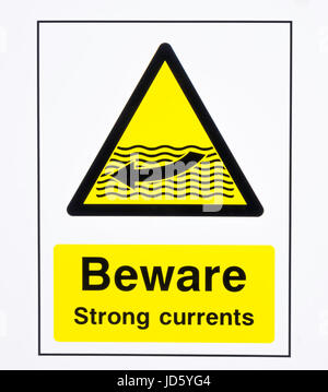 strong currents deep water warning sign by the river thames in ham ...