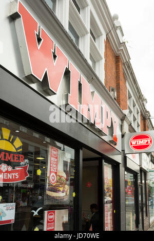 Wimpy Bar in London, England, 1971 Stock Photo - Alamy