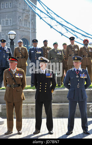Brigadier Michael McGovern, Commodore David Elford and Air Commodore ...