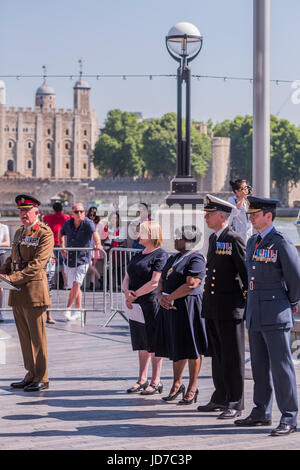 Brigadier Michael McGovern, Commodore David Elford and Air Commodore ...