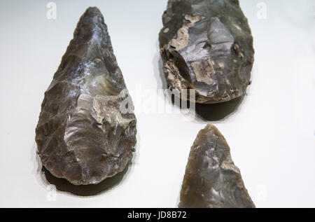 Prehistoric Bifacial Stone Tool Stock Photo - Alamy