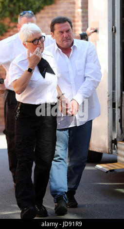Robert Trigg arrives at Lewes Crown Court during his trial. Trigg is ...