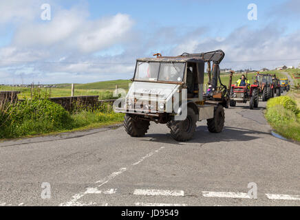 Tractors at Ness Isle of Lewis Western Isles Outer Hebrides United ...