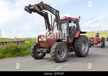 Tractors at Ness Isle of Lewis Western Isles Outer Hebrides United ...