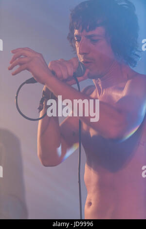 The English punk band Fat White Family performs a live concert at ...