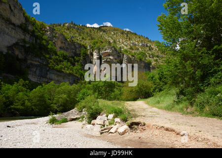 Saint Chely du Tarn Gorges du Tarn Cevennes area of France Stock Photo ...