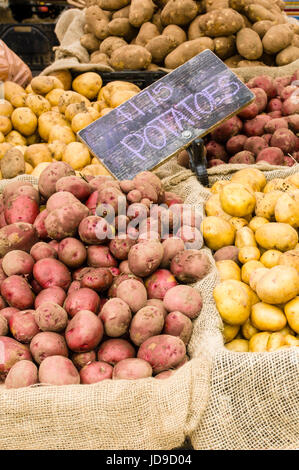 Red potatoes in a produce display in a market Digital photo by Doug ...