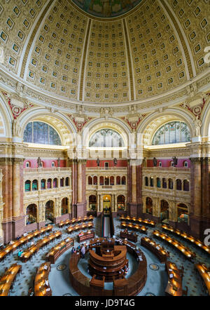 Capitol building interior showing ornately decorative ceiling features ...
