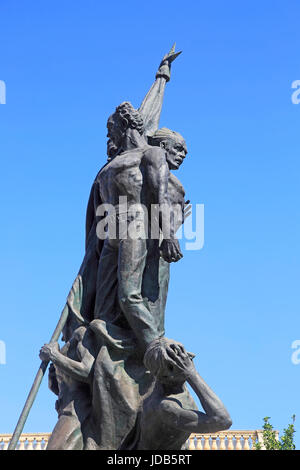 Sette Giugno 7th June monument in Saint George square, Valletta, Malta ...