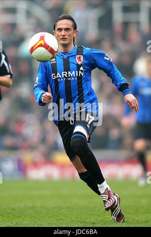 TUNCAY MIDDLESBROUGH FC BRITANNIA STADIUM STOKE ENGLAND 21 March 2009 ...