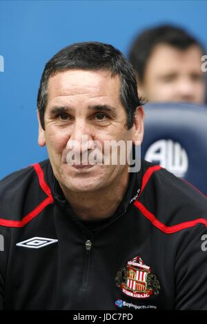 RICKY SBRAGIA SUNDERLAND FC MANAGER REEBOK STADIUM BOLTON ENGLAND 09 ...