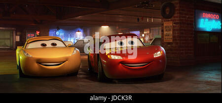 CARS 3, from left, Lightning McQueen (voice: Owen Wilson), Cruz Ramirez ...