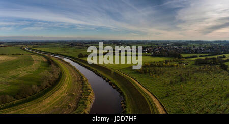 aerial view of radio masts at RNAS Inskip (HMS Nightjar) near Preston ...
