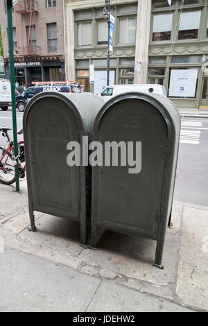US Mail Storage Box and Postal Services boxes Stock Photo - Alamy
