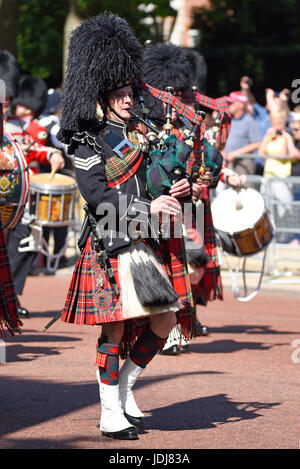 Band of the Irish Guards during the Trooping of The Color in the ...