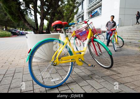 Google bicycle in Googleplex headquarters main office Stock Photo - Alamy