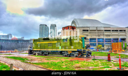 Toronto Canada / The Vintage Diesel Locomotive 4803 displayed at ...