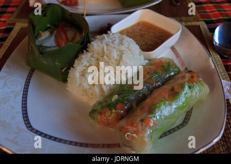 traditional Cambodian khmer fish amok curry meal Stock Photo - Alamy