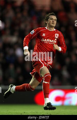 TUNCAY SANLI MIDDLESBROUGH FC RIVERSIDE STADIUM MIDDLESBROUGH ENGLAND ...