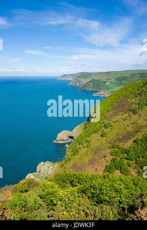 North Devon - the coast at Woody Bay near Lynton Stock Photo - Alamy
