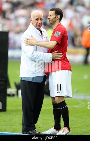 A general view of The Sir bobby Charlton Stand at Old Trafford ...