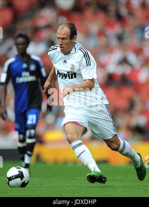ARJEN ROBBEN REAL MADRID EMIRATES STADIUM LONDON ENGLAND 02 August 2008 ...