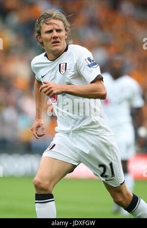 JIMMY BULLARD FULHAM FC KC STADIUM HULL ENGLAND 16 August 2008 Stock ...