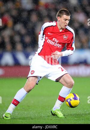 NICKLAS BENDTNER ARSENAL FC KC STADIUM HULL ENGLAND 13 March 2010 Stock ...