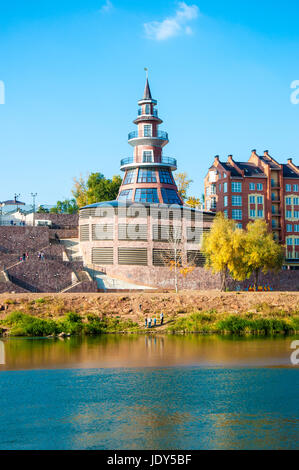 The Ural River is a natural border between Europe and Asia Stock Photo ...