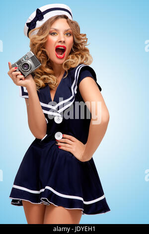 Sexy sailor pin-up girl Stock Photo - Alamy