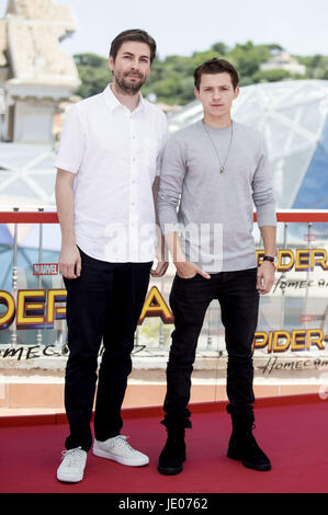 Actor Tom Holland at photocall film Spiderman: Brand New Day in Madrid ...