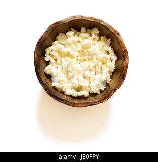 Organic milk kefir grains isolated on a plate Stock Photo - Alamy