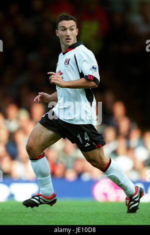 STEED MALBRANQUE FULHAM FC LEICESTER 22 September 2001 Stock Photo - Alamy