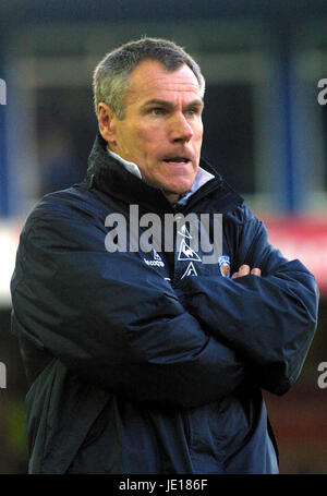 Leicester City Manager Peter Taylor being interviewed on television ...