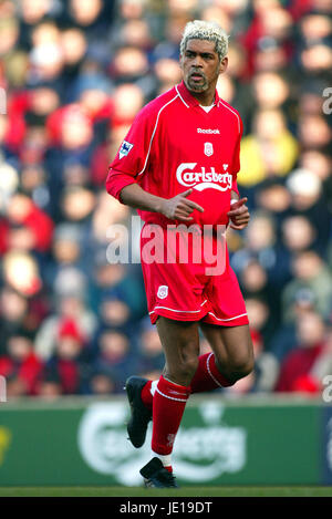 ABEL XAVIER LIVERPOOL FC LIVERPOOL ANFIELD 23 February 2002 Stock Photo ...