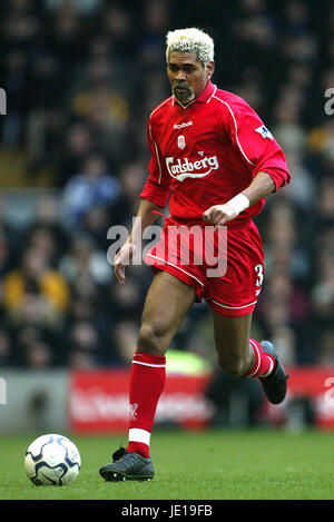 ABEL XAVIER LIVERPOOL FC LIVERPOOL ANFIELD 23 February 2002 Stock Photo ...