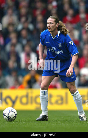 EMMANUEL PETIT CHELSEA FC ANFIELD LIVERPOOL 24 March 2002 Stock Photo ...