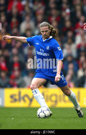EMMANUEL PETIT CHELSEA FC ANFIELD LIVERPOOL ENGLAND 06 October 2002 ...