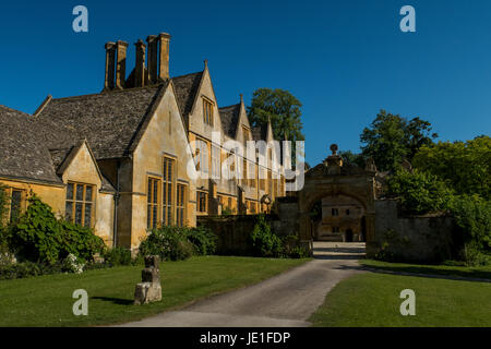 The Jacobean manor of Stanway House in the Cotswold village of Stock ...